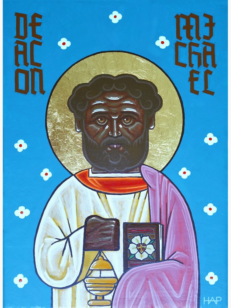"Icon of Michael the Deacon" Poster for Sale by LutheranIcons | Redbubble