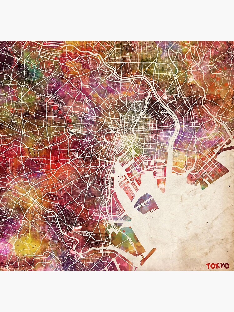 "Tokyo map" Poster by MapMapMaps | Redbubble