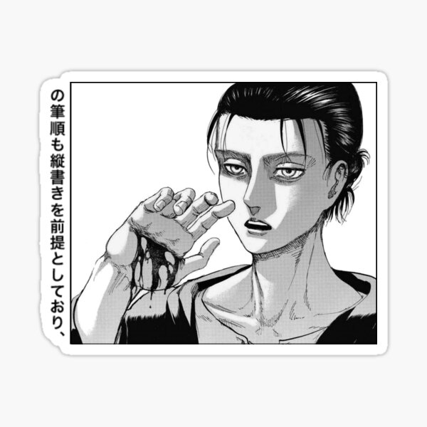 "Eren AOT SNK" Sticker for Sale by BestOfMangaa | Redbubble