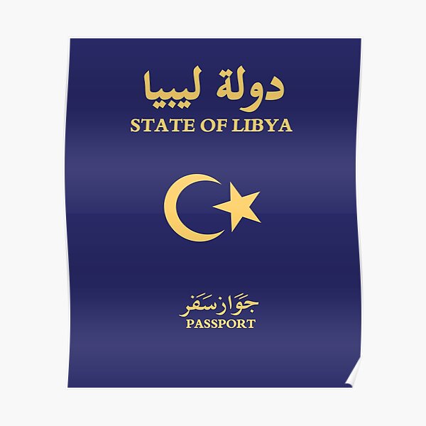 "Libya Libyan passport" Poster for Sale by mo-stuff | Redbubble