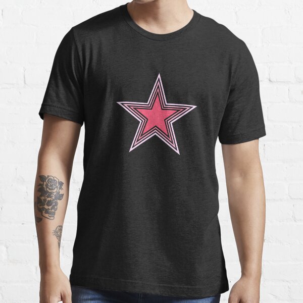 "Pink Outlined Star" T-shirt for Sale by sheatherley | Redbubble | pink ...