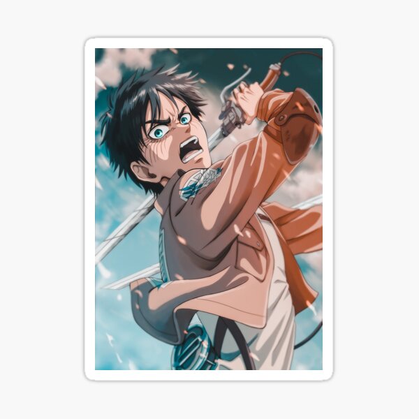 "Eren AOT SNK" Sticker for Sale by BestOfMangaa | Redbubble