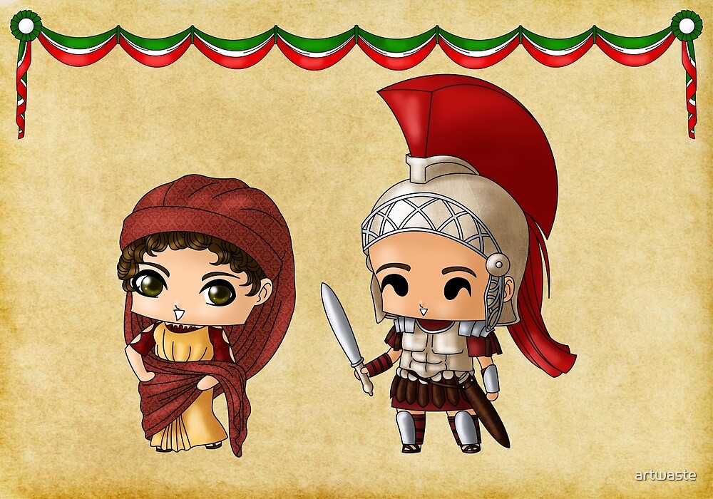 "Chibi Ancient Romans" by artwaste | Redbubble