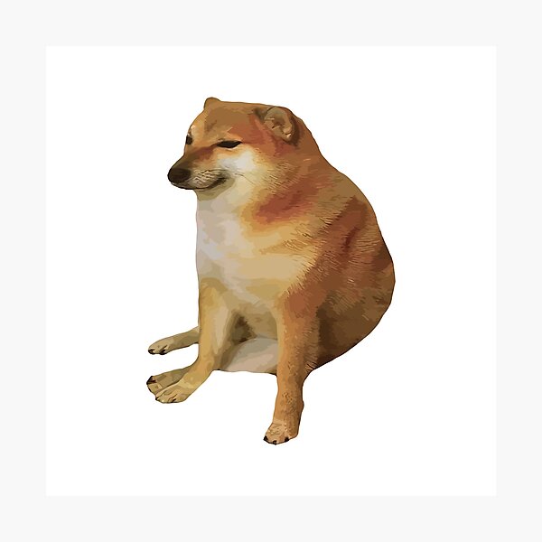 "Cheems Dog HD" Photographic Print for Sale by renroku | Redbubble