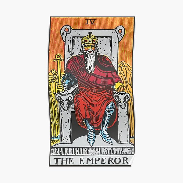 "The Emperor - Rider Waite Smith tarot" Poster by natekelly | Redbubble