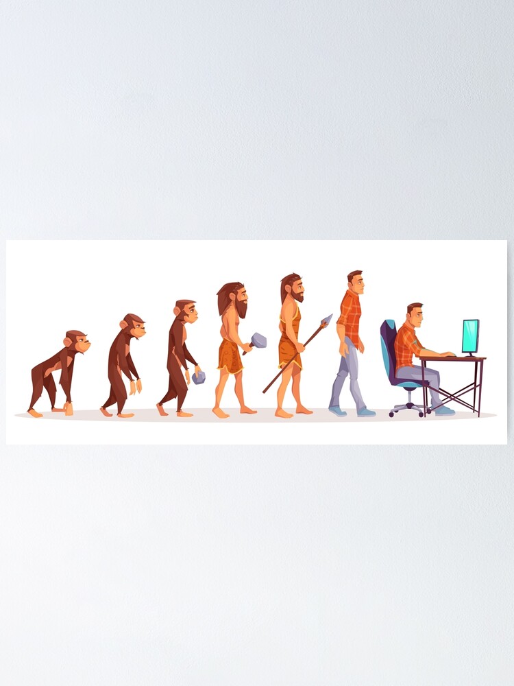 "Human Evolution " Poster for Sale by gmarkonline | Redbubble