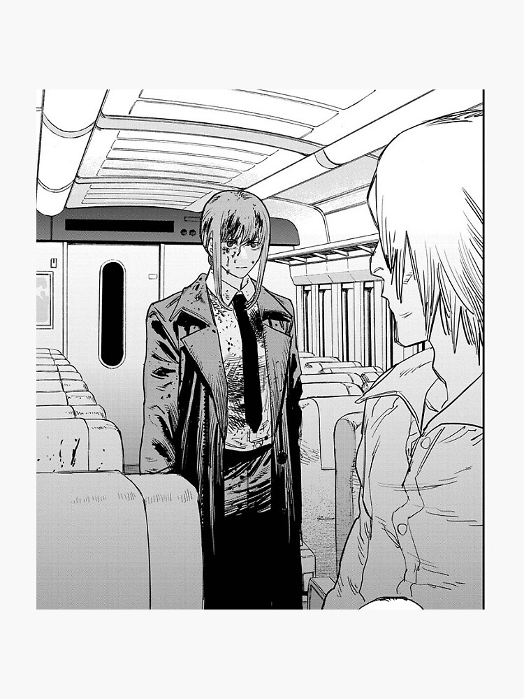 "Chainsawman Manga Panel Makima" Sticker for Sale by aryryki-art ...