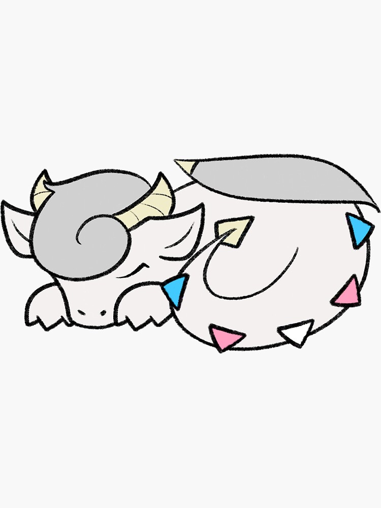 "trans dragon" Sticker by gilliandrawings | Redbubble