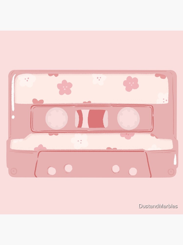 "Cherry Blossom Cassette Tape Retro 90's Pink Aesthetic " Poster by ...