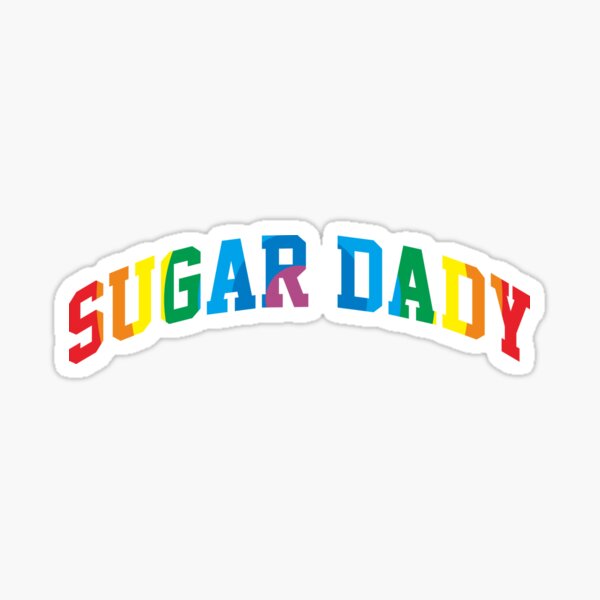 "Sugar Dady Full Colour" Sticker for Sale by thegreatsshop | Redbubble