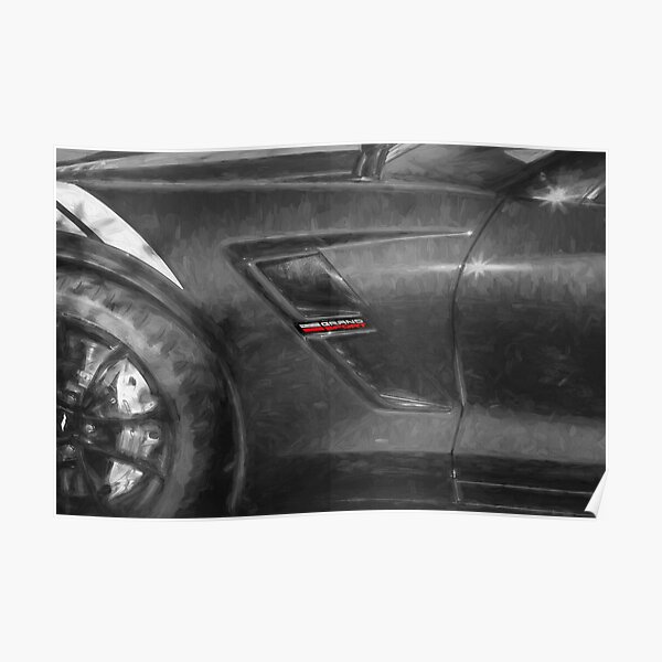 "2017 Corvette C7 Grand Sport IMSA Wide Body " Poster for Sale by ...