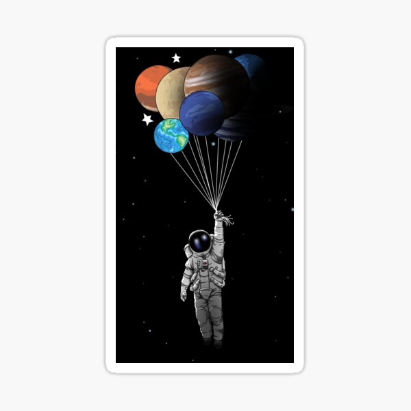"Planets " Sticker for Sale by Nonfun | Redbubble