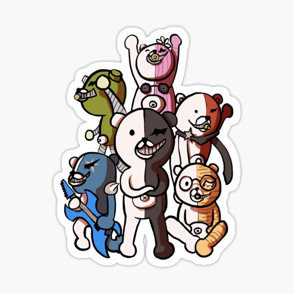 "Monokubs gang monokuma Danganrompa" Sticker for Sale by cu-b3 | Redbubble