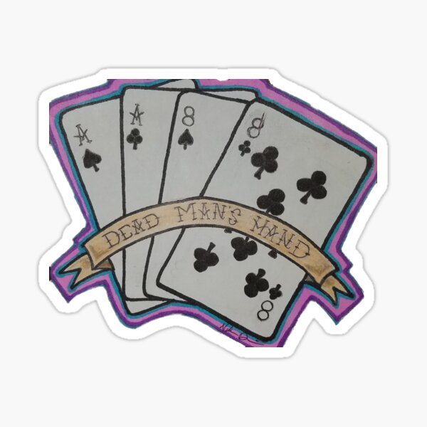 "Dead Man's Hand" Sticker for Sale by Dikolas | Redbubble