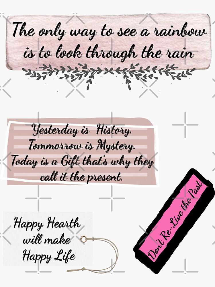 "Positive Quotes Stickers, Motivational Stickers pack for Adults, Teens ...