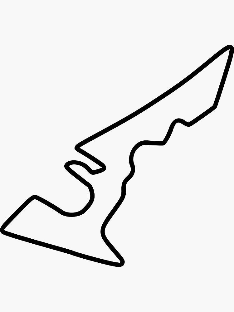 "Cota F1 Track Map" Sticker for Sale by Omado | Redbubble