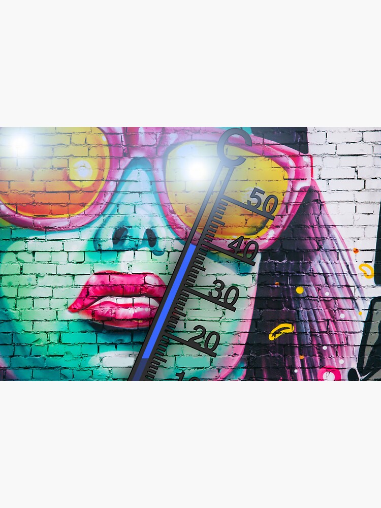 "Rising temperature" Sticker for Sale by Oldbridge | Redbubble