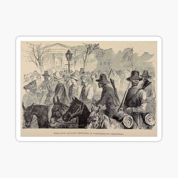 "Phalanx Cavalry Bringing in Confederate Prisoners" Sticker for Sale by ...