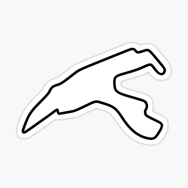 "Spa F1 Track Map" Sticker for Sale by Omado | Redbubble