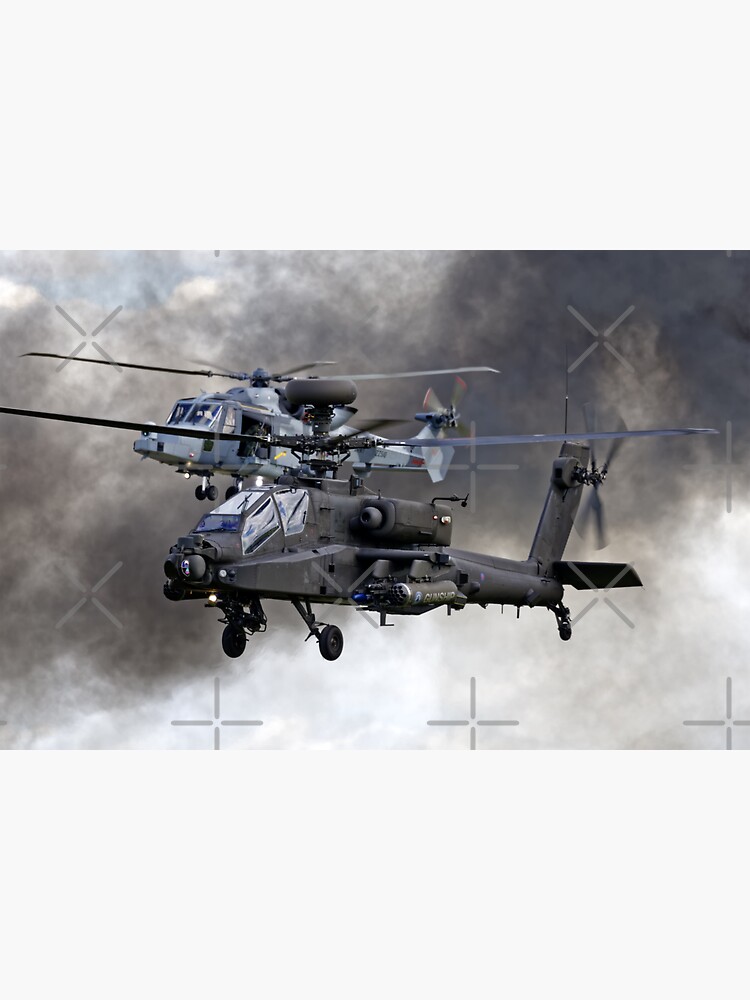 "AgustaWestland Apache AH1 & AW159 Wildcat HMA2 Helicopters" Sticker ...