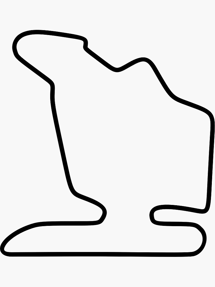 "Hungaroring F1 Track Map" Sticker for Sale by Omado | Redbubble