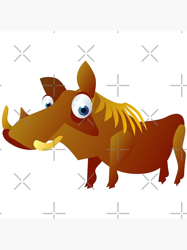 Impression artistique « Phacochère de dessin animé », par CalvinMade ...