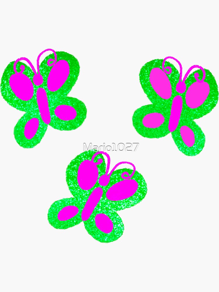 "Y2K BUTTERFLY ? " Sticker for Sale by Mario1027 | Redbubble