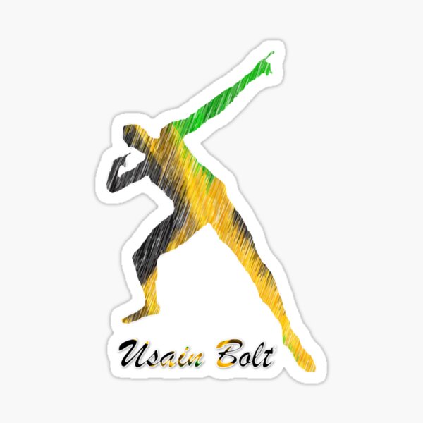"Usain Bolt Jamaica Man Design" Sticker for Sale by DesignMil | Redbubble