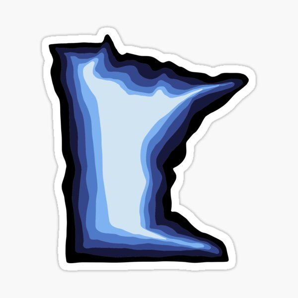 "Blue Minnesota" Sticker by hopecope | Redbubble