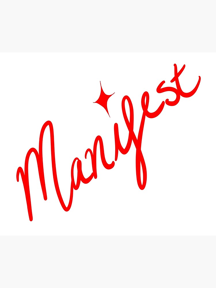 "Manifest (red)" Poster for Sale by HylianGem | Redbubble