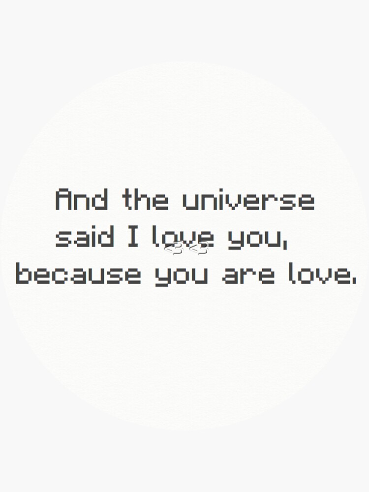 "Minecraft End Poem" Sticker for Sale by arnaaz | Redbubble