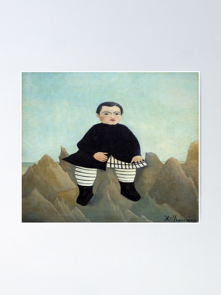 "Henri rousseau - Boy on the Rocks" Poster for Sale by Vivanne-art ...