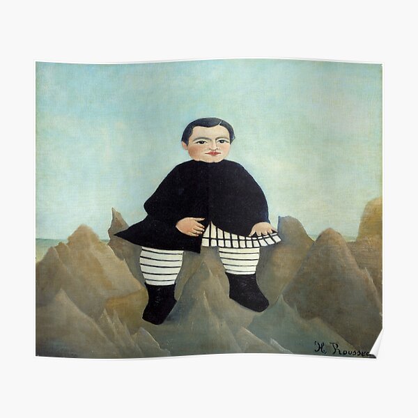 "Henri rousseau - Boy on the Rocks" Poster for Sale by Vivanne-art ...