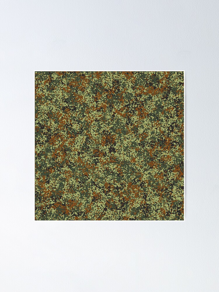 "Flecktarn five color camouflage pattern variation" Poster for Sale by ...