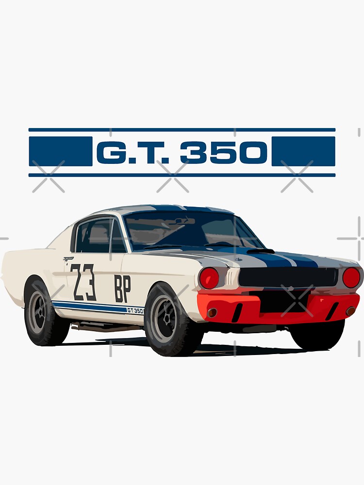 "1965 SHELBY GT350R FASTBACK" Sticker for Sale by FromThe8Tees | Redbubble