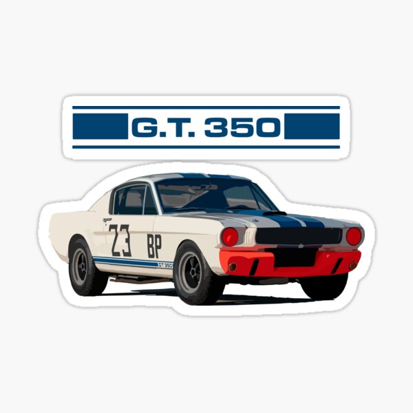"1965 SHELBY GT350R FASTBACK" Sticker for Sale by FromThe8Tees | Redbubble