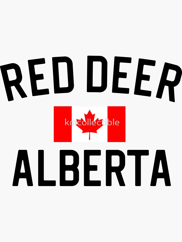 "Red Deer Sticker Alberta Sticker Red Deer Alberta Sticker" Sticker for ...