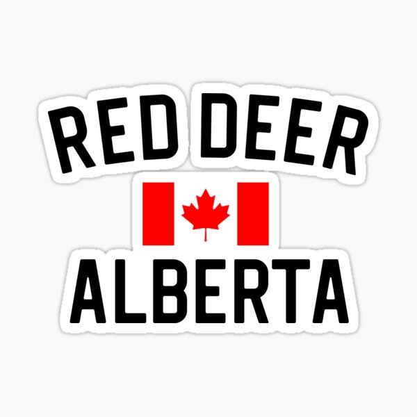 "Red Deer Sticker Alberta Sticker Red Deer Alberta Sticker" Sticker for ...