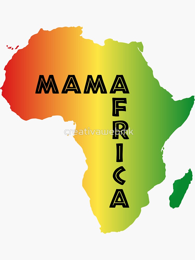 "Mama AFRICA" Sticker for Sale by creativawebmk | Redbubble