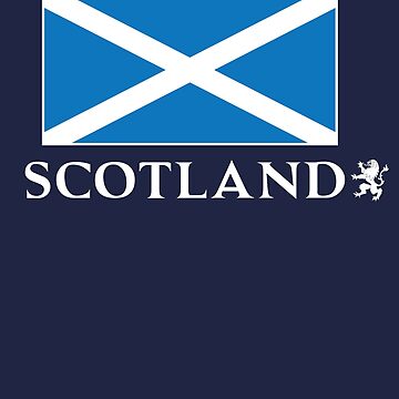 "Scotland Flag, Scottish Merch" Essential T-Shirt for Sale by ...