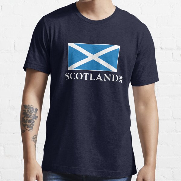 "Scotland Flag, Scottish Merch" Essential T-Shirt for Sale by ...