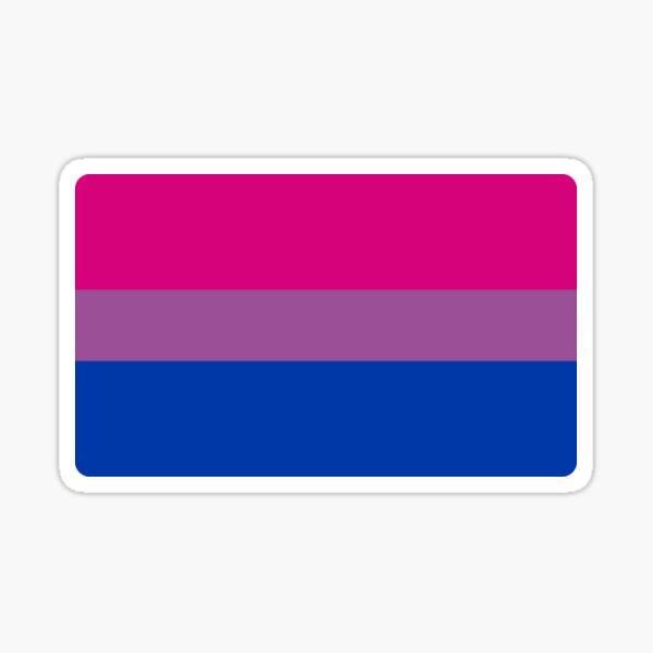 Bisexual Pride Flag Sticker For Sale By Blurrylester Redbubble
