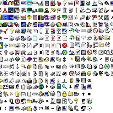 "Windows XP icons" Sticker for Sale by beccaooo | Redbubble