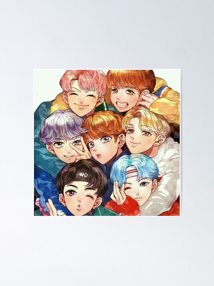 "Illustration BTS Army" Poster by PFCustomization | Redbubble