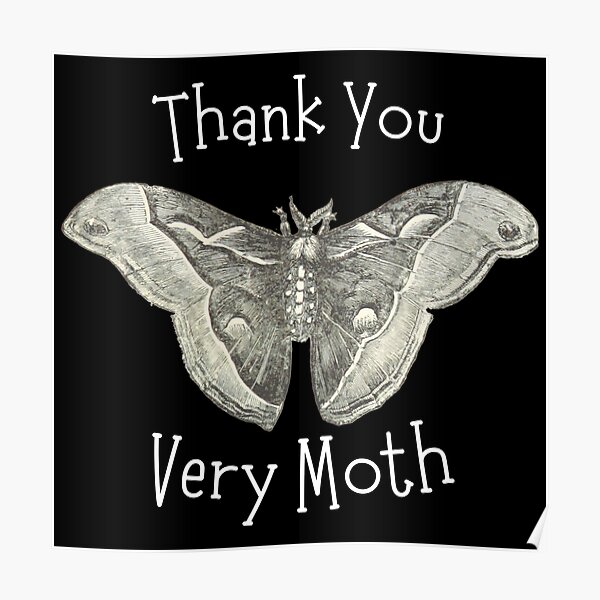 "National Moth Week - Funny Moth Pun" Poster by art-o-saurus | Redbubble