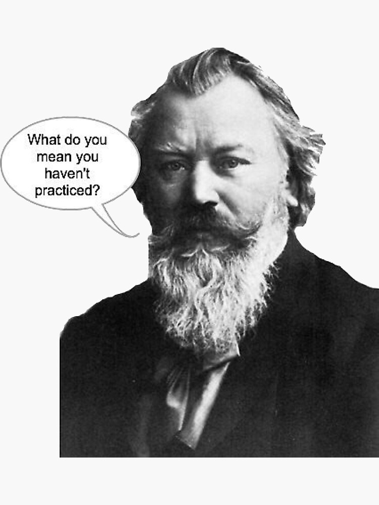 "brahms" Sticker for Sale by sofiasalinas | Redbubble