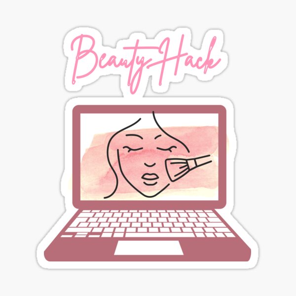 "Beauty Hack" Sticker for Sale by ridhwahisaj | Redbubble