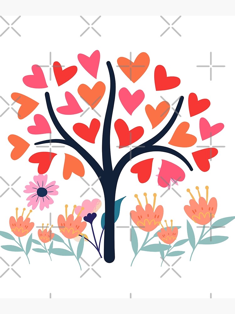 "Tree of love" Art Print by AArt2022 | Redbubble