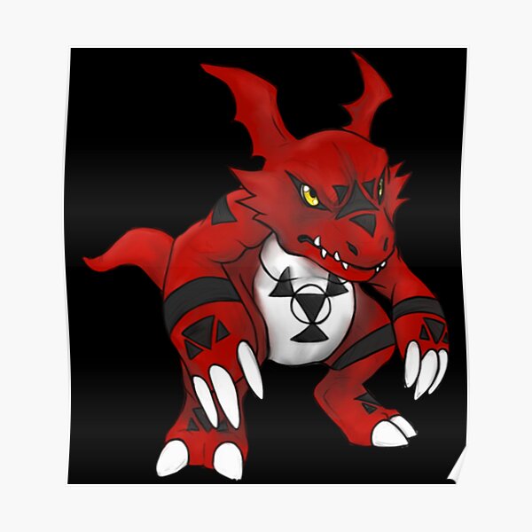 "digimon guilmon classic" Poster for Sale by NguyenKelley | Redbubble