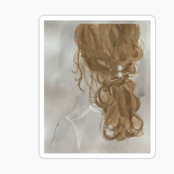 "Loose Ponytail" Sticker for Sale by Eeills | Redbubble